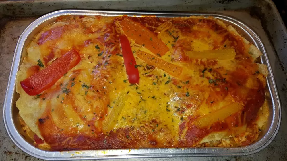 „Kirkland Signature Enchilada Bake“ su malta jautiena