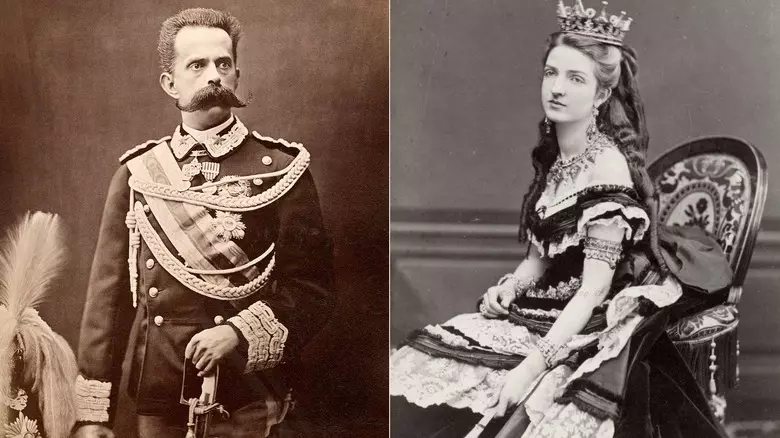 Le roi Umberto I d'Italie et la reine Margherita