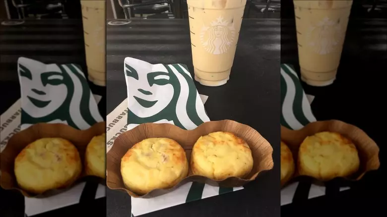 Starbucks Egg Bites und Getränk