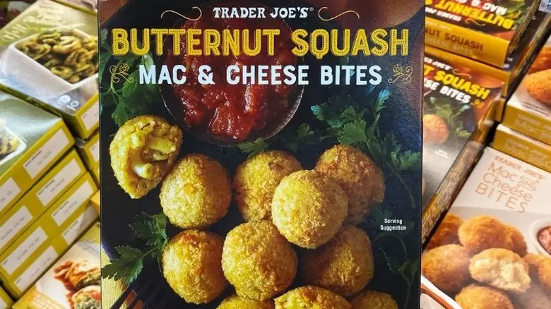 új Trader Joe's butternut squash mac és sajtfalatok