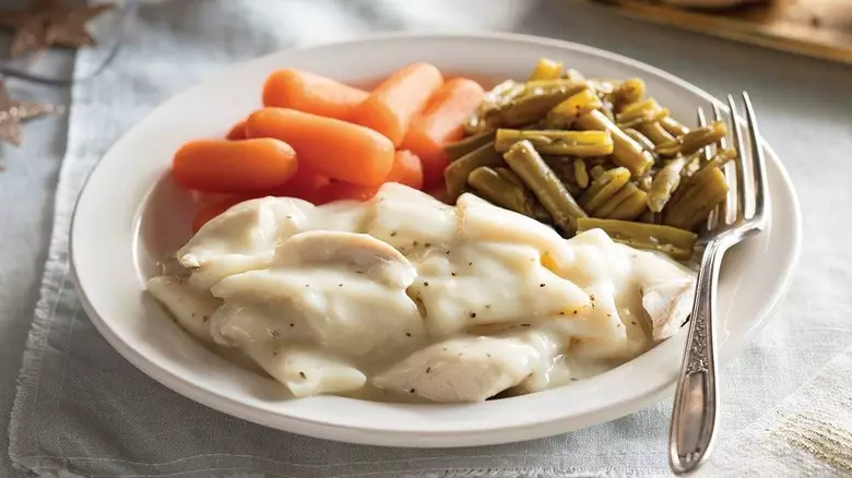 Cracker Barrel Chicken N Dumplins platter