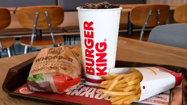 Burger King comida y bebida