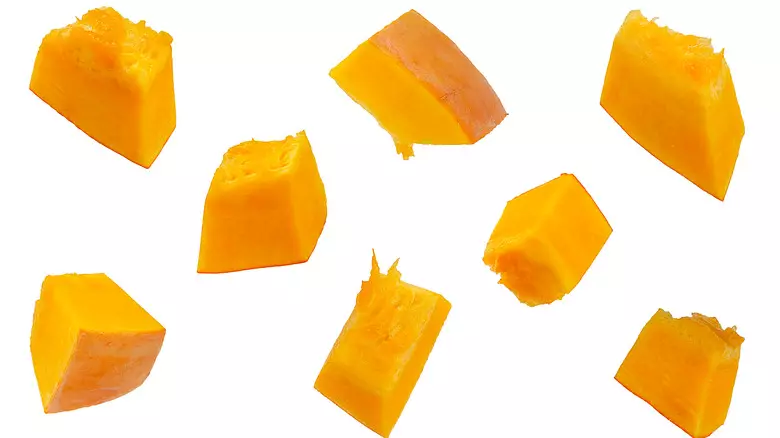 butternut ስኳሽ ቁርጥራጮች