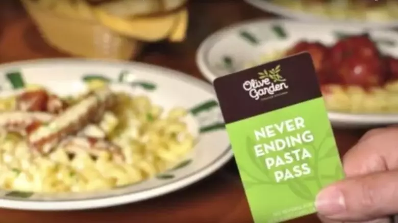 Olive Garden pasta pas