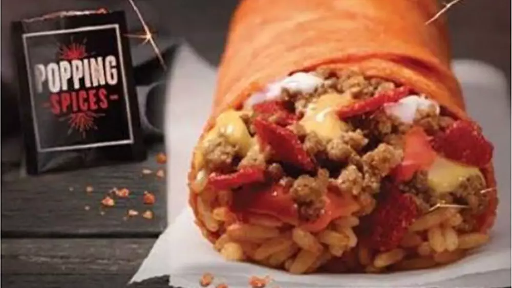 Firecracker Burrito advertentie