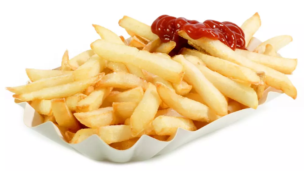 French fries karo ketchup