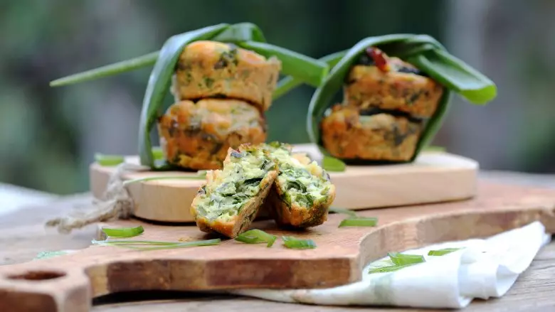 Spinach sy fromazy muffins