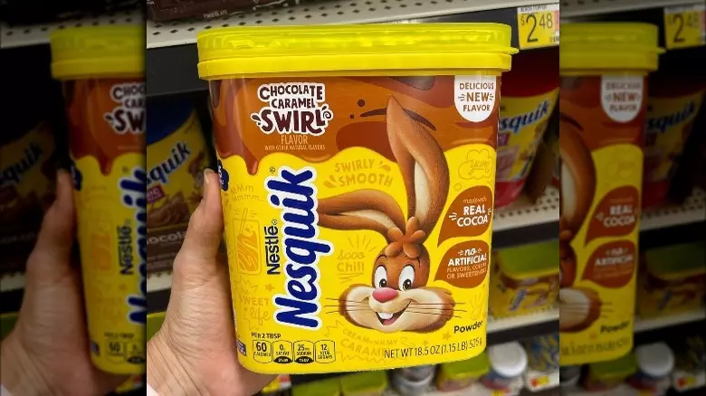 Δοχείο Nesquik σοκολάτας καραμέλας Swirl