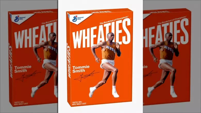 Tommie Smith Wheaties පෙට්ටිය