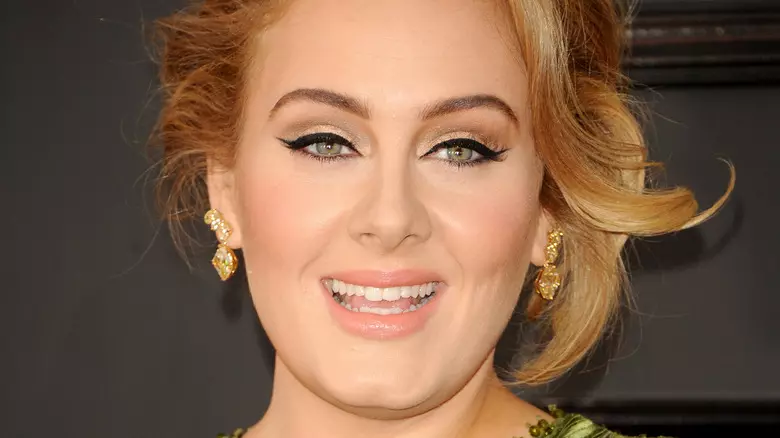 Adele wearing earrings