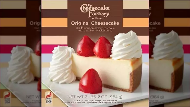 Ένα παγωμένο cheesecake Factory cheesecake