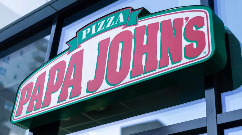 Logo de pizza de Papa John's