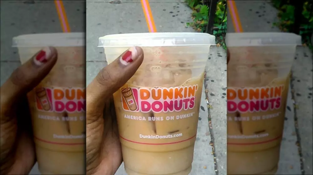 Dunkin's Hazelnut Swirl Coffee Iced Coffee