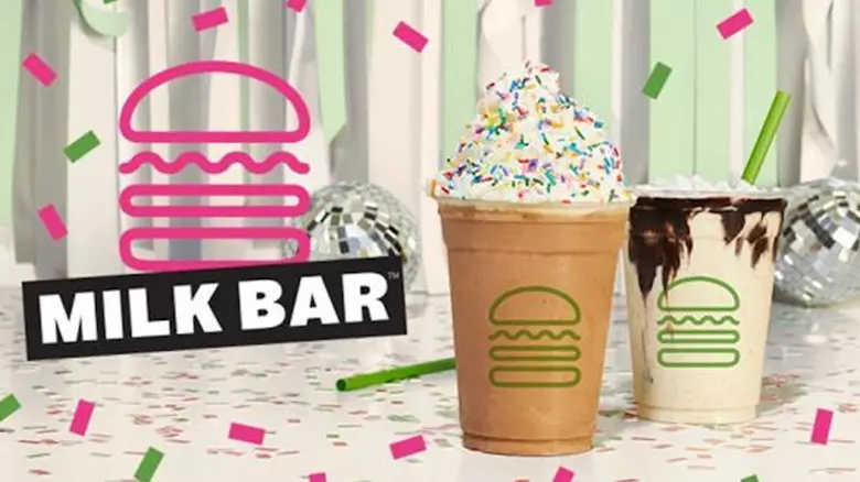 Iklan kanggo kolaborasi Shake Shack karo Milk Bar