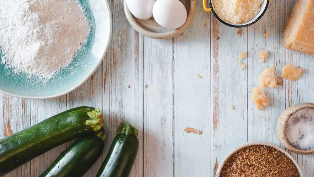 frittéiert Zucchini Zutaten