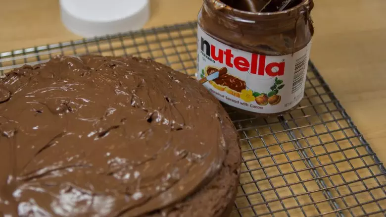 3-අමුද්‍රව්‍ය Nutella Chocolate Cake Recipe 19776_7