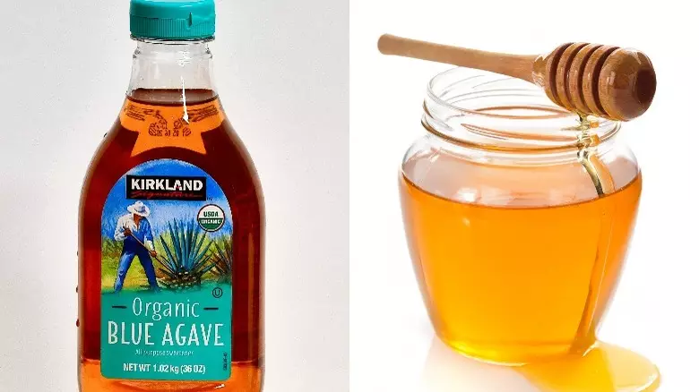 Otu karama sirop agave na ite mmanụ aṅụ