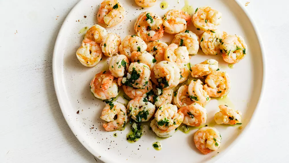 aldi 5-ingrediens räkor scampi serveras