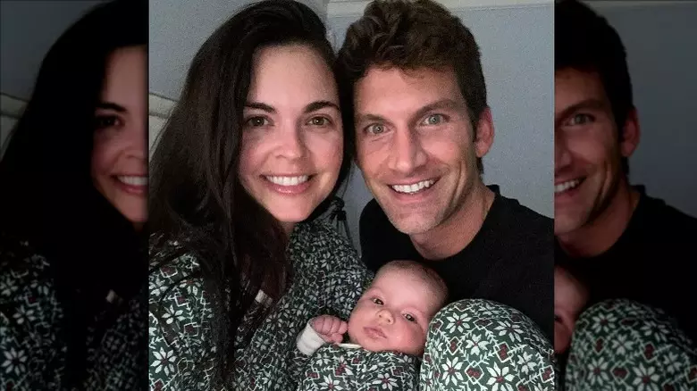 Katie Lee y con esposo e hija recién nacida