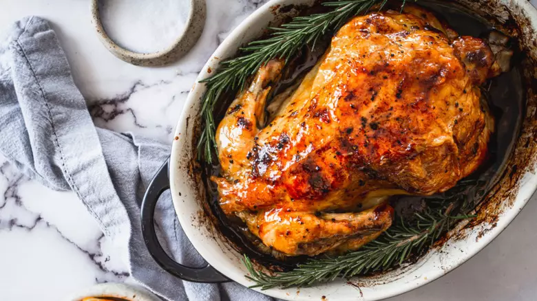 Pollo asado con un toque de Ina Garten