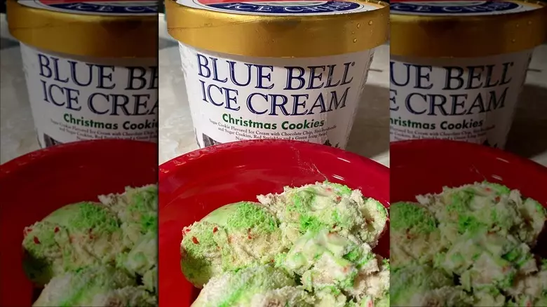 Blue Bell vánoční cukroví zmrzlina