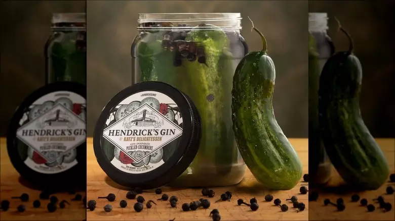 E Jar mat Katz's x Hendrick's Gin Pickles