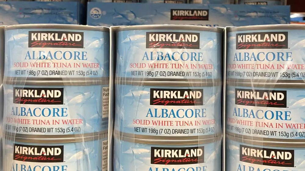 Costco Kirkland tuna balyk gaplary