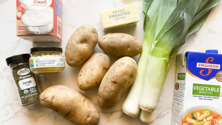 Instant Pot Potato Purjokeiton ainekset