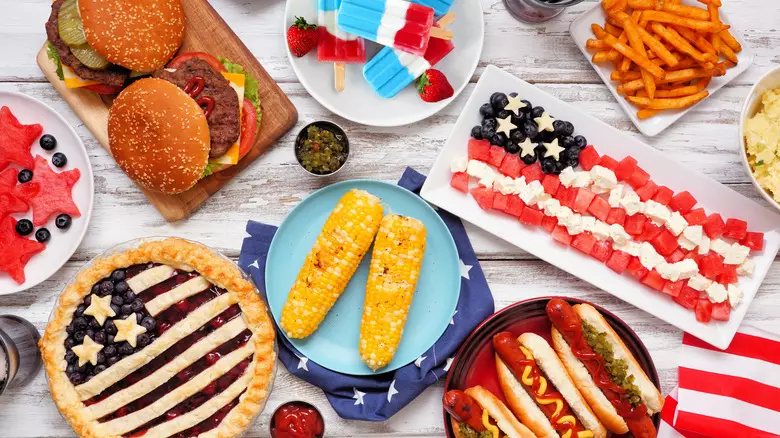 4. july food spread