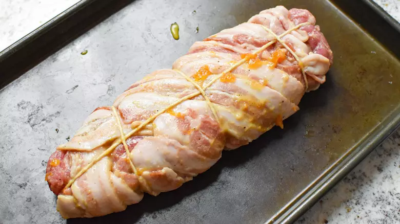 baconinnpakket indrefilet av svin