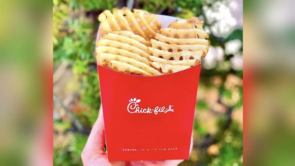 խրթխրթան Chick-fil-A վաֆլի ֆրի