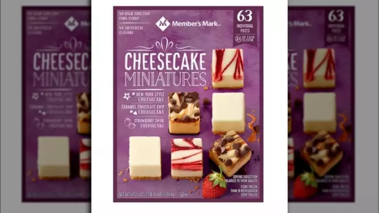 sūrio pyragų miniatiūrų paketas iš „Member's Mark“.