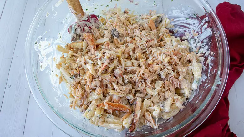 salad pasta ketam berkrim