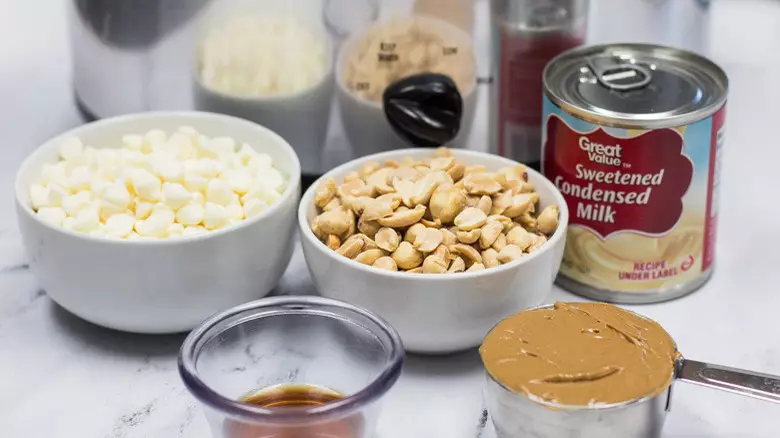 ingredienser för jordnötssmörfudge