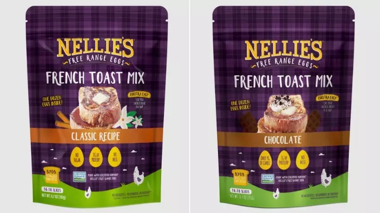Hiji pakét Nellie urang Free Range French Toast Campur dina rasa Resep Klasik