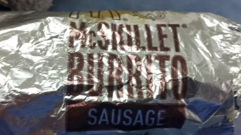 McDonald's McSkillet Burrito ntawv ci wrapper