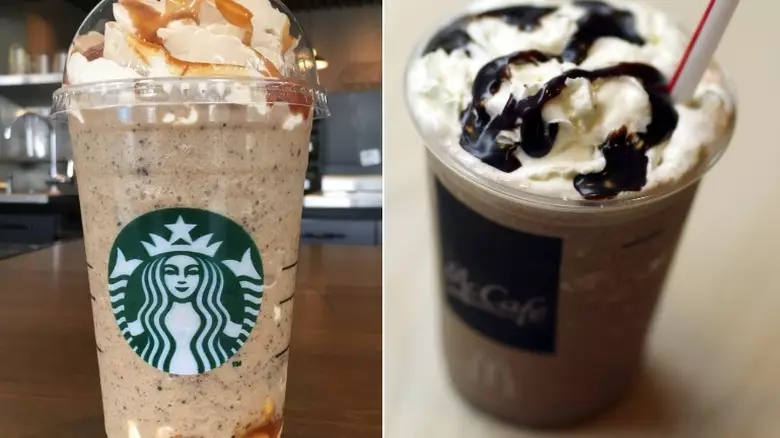 Starbucks frappucino proti mcdonald's frappe