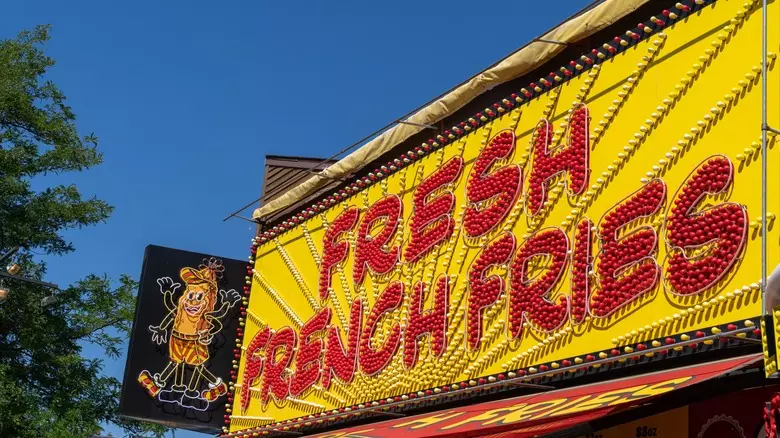 Pommes frites på messen