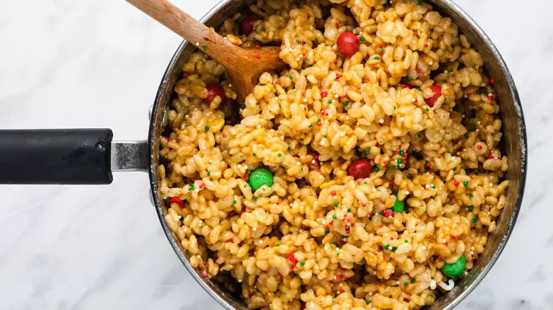 Ryžiai Krispie skanėstai, šventiniai pabarstukai