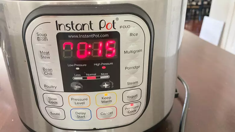 Instant Pot nustatytas laikmatyje