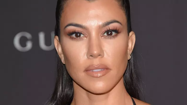 Gambar dekat Kourtney Kardashian