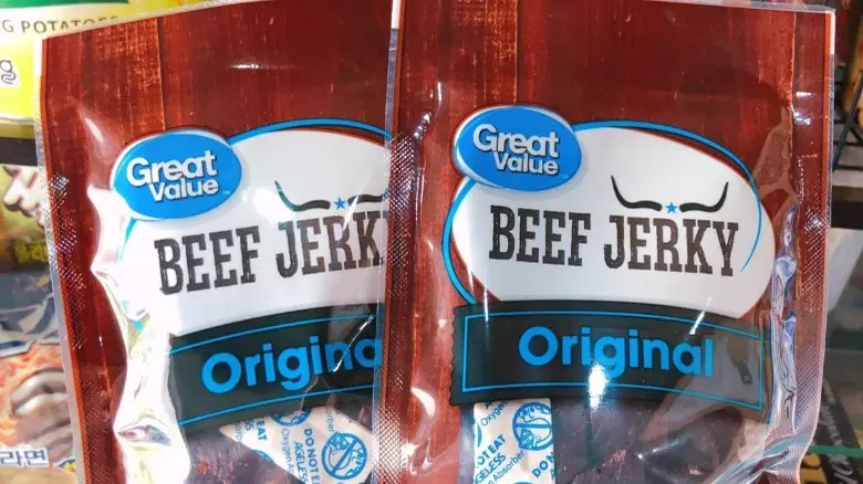 Phukusi la Great Value Beef Jerky