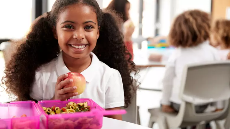 déjeuners scolaires boîte à lunch en plastique