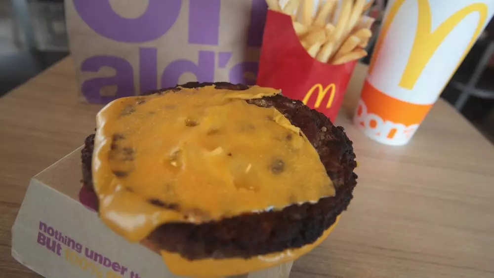 McDonald's Çeyrek pound burger