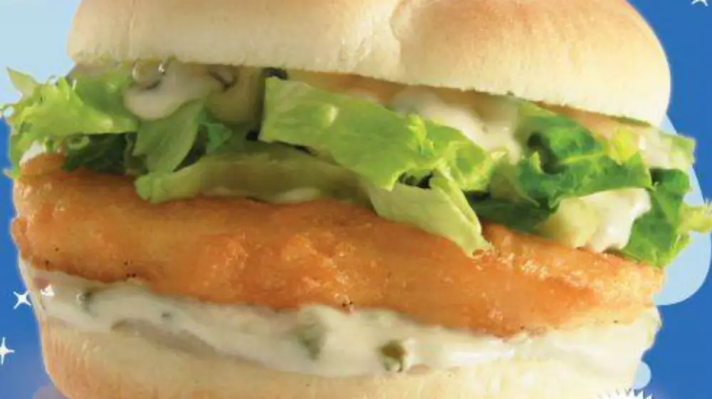 Halibut Sandwich thiab Fry sauce