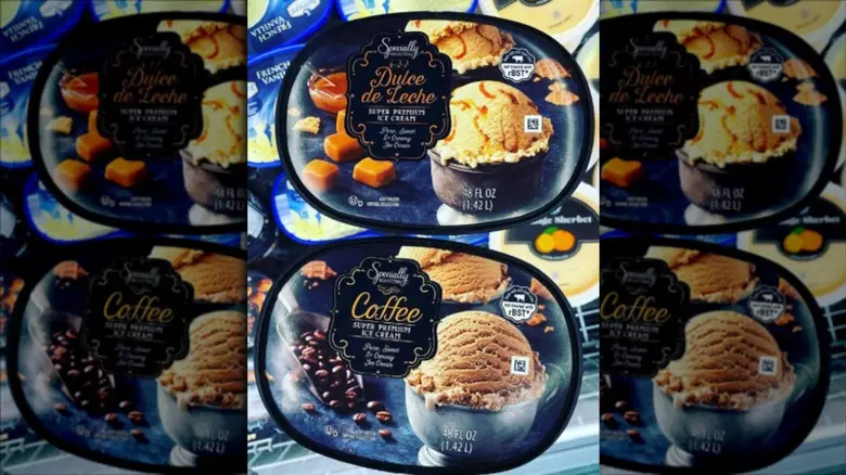 Aldi خاص طور تي چونڊيل ڪافي ۽ dulce de leche آئس ڪريم