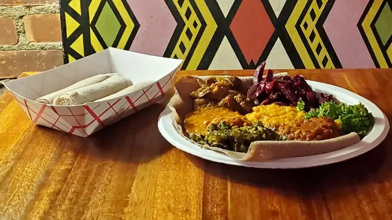 Hidangan vegan Ethiopia