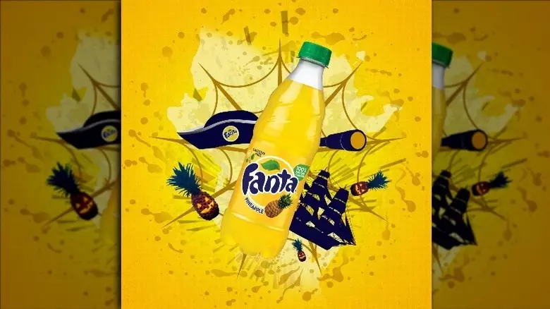 fanta ananas cu grafică pirat de ananas