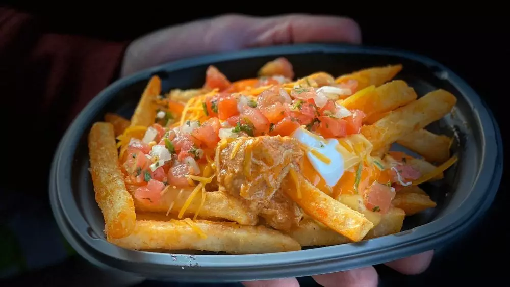 Taco mgbịrịgba Buffalo Chicken Nacho Fries