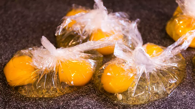 Egg í pokum fyrir sous vide